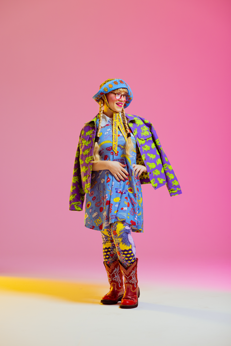 Frog Jacket with Fly Lining in 100% cotton * Beautiful Genius by Jordan ...