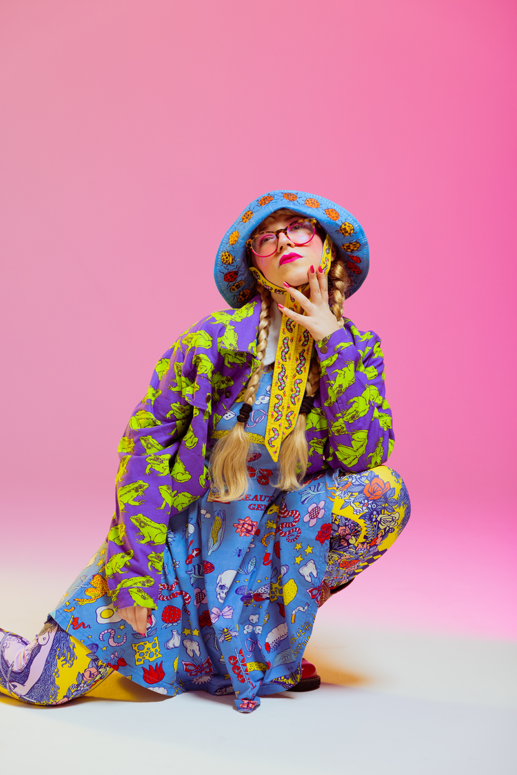 Frog Jacket with Fly Lining in 100% cotton * Beautiful Genius by Jordan ...