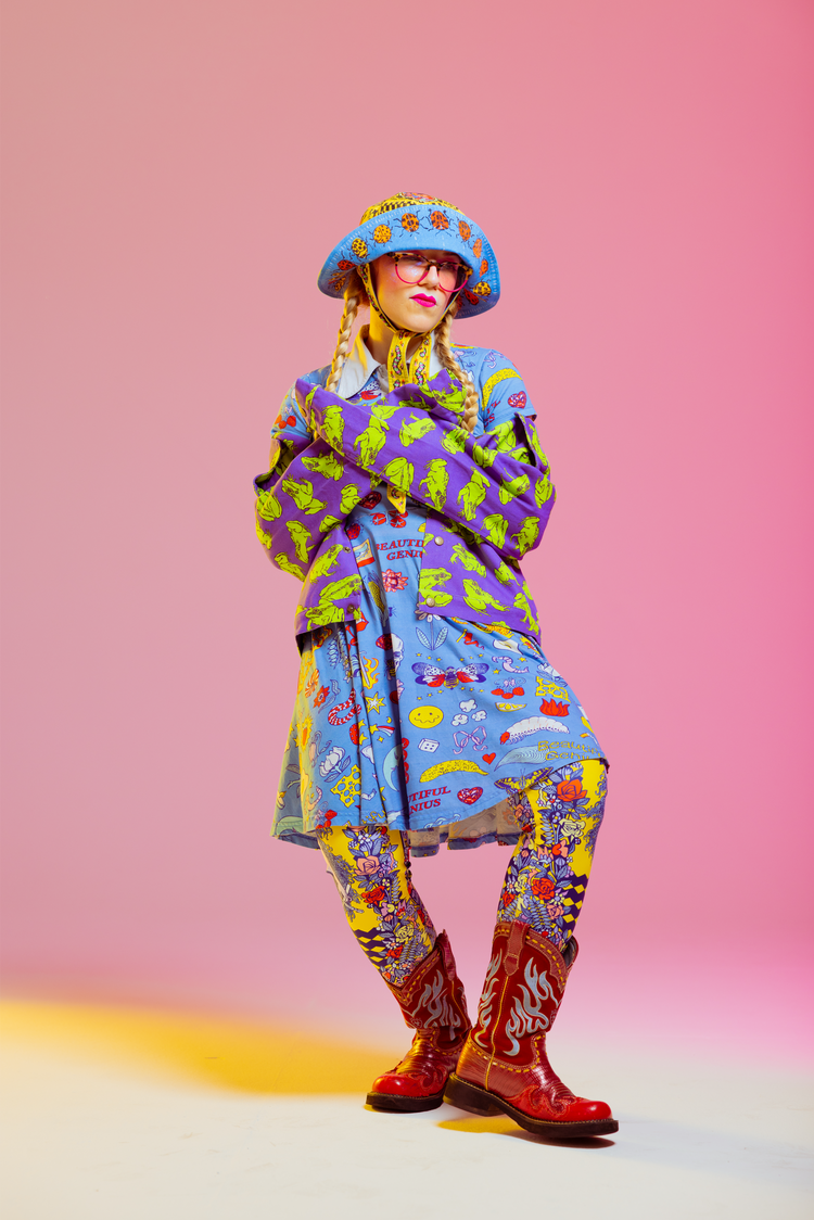 Frog Jacket with Fly Lining in 100% cotton * Beautiful Genius by Jordan ...